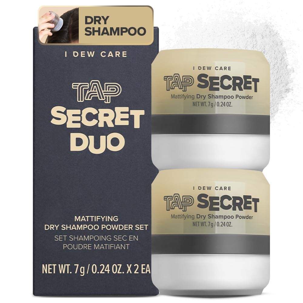 I DEW CARE | Tap Secret Duo | Mattifying Dry Shampoo Powder 2-Pack