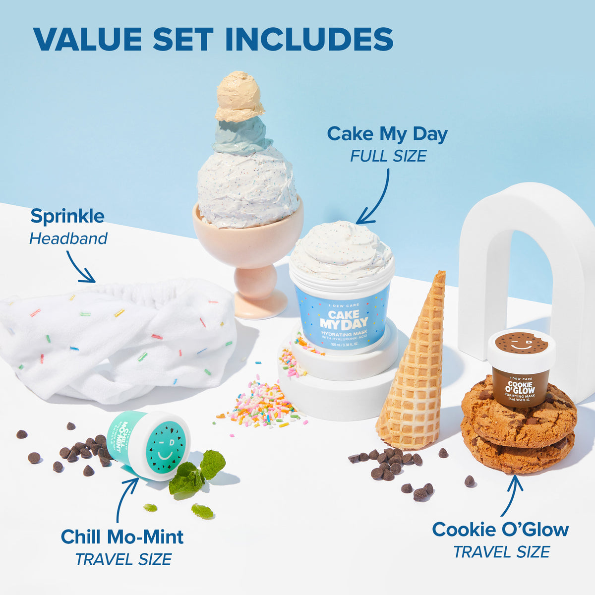 I DEW CARE Sundae Scoop Wash Off Mask Set